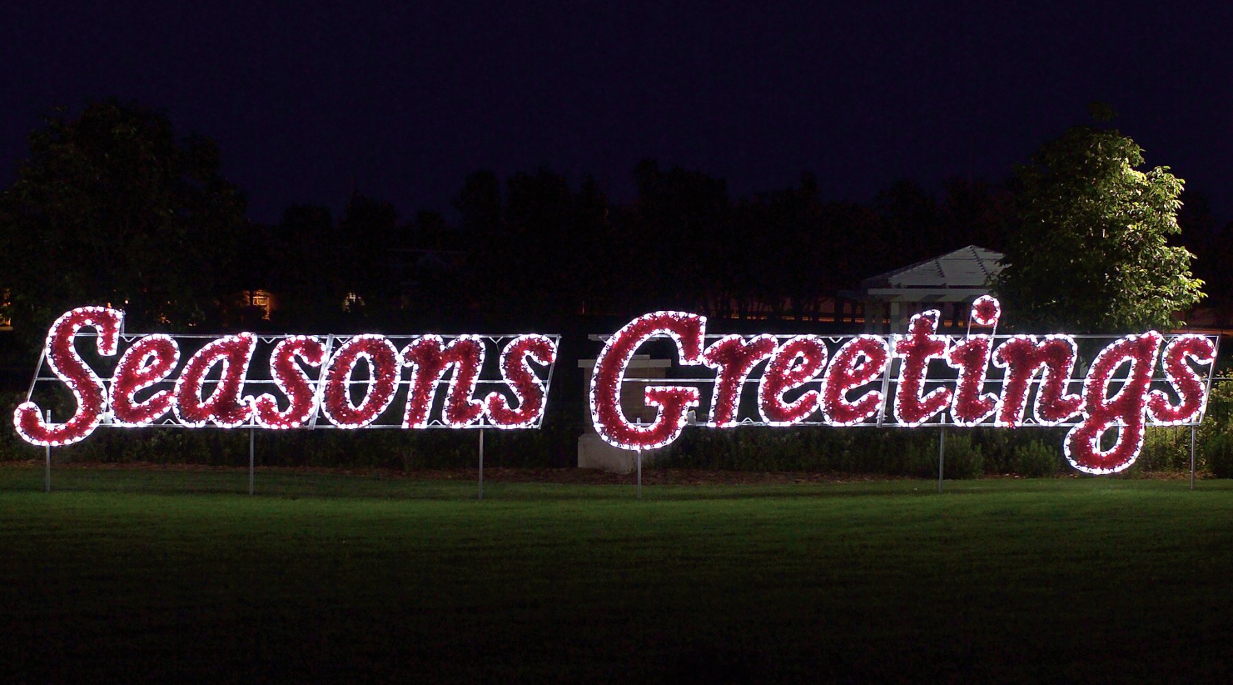 Outdoor Lighted Christmas Signs, Commercial Holiday Signs ...