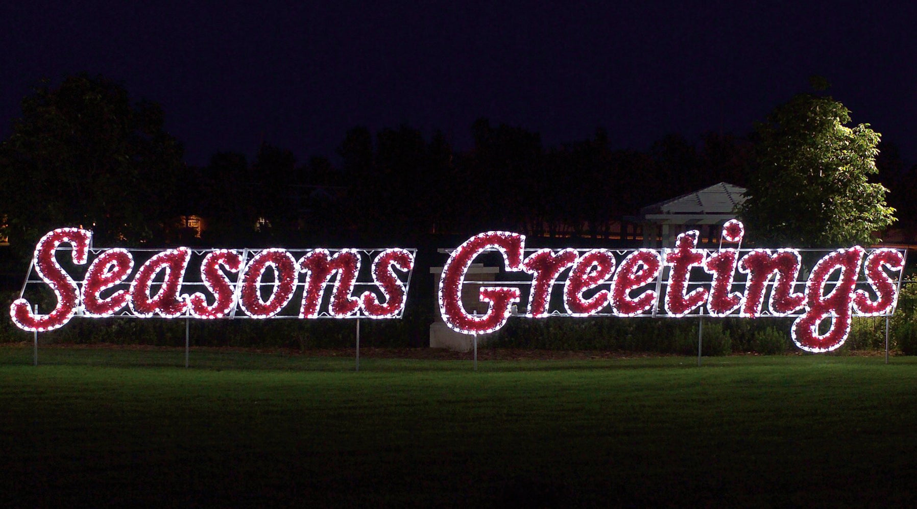 Outdoor Lighted Christmas Signs, Commercial Holiday Signs ...