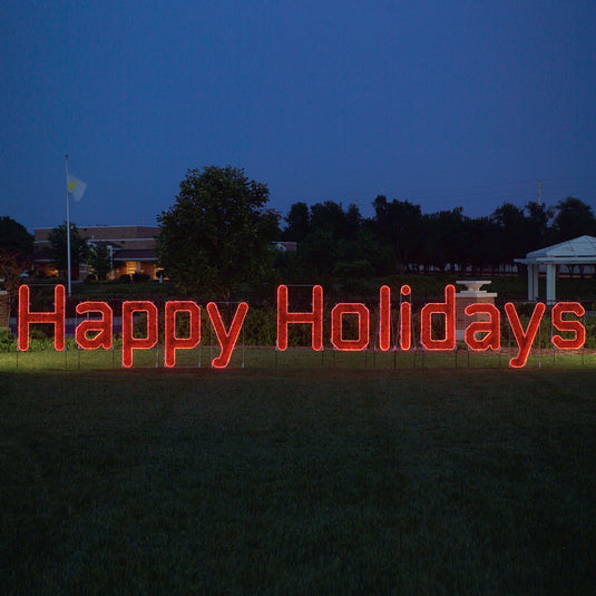 Outdoor Lighted Christmas Signs, Commercial Holiday Signs ...