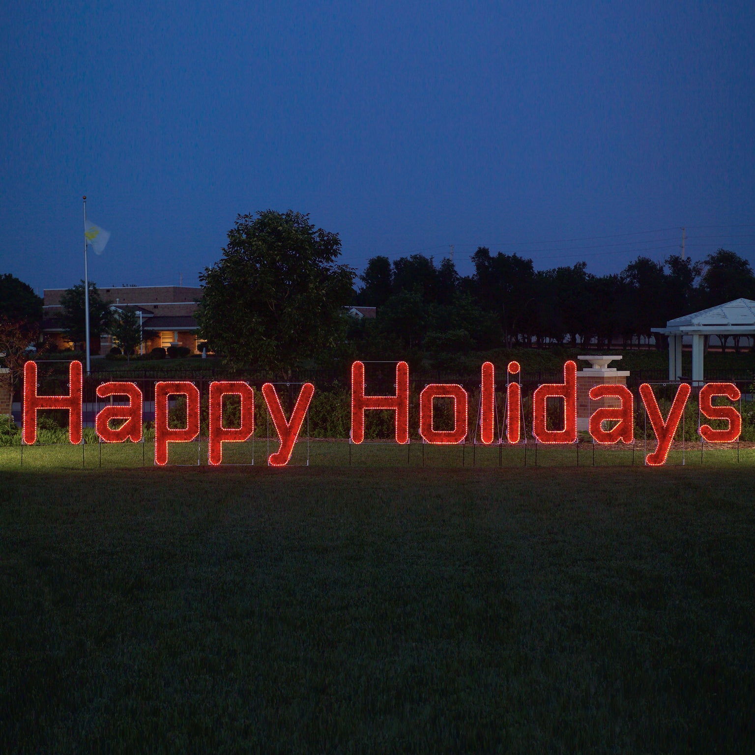 Outdoor Lighted Christmas Signs, Commercial Holiday Signs ...