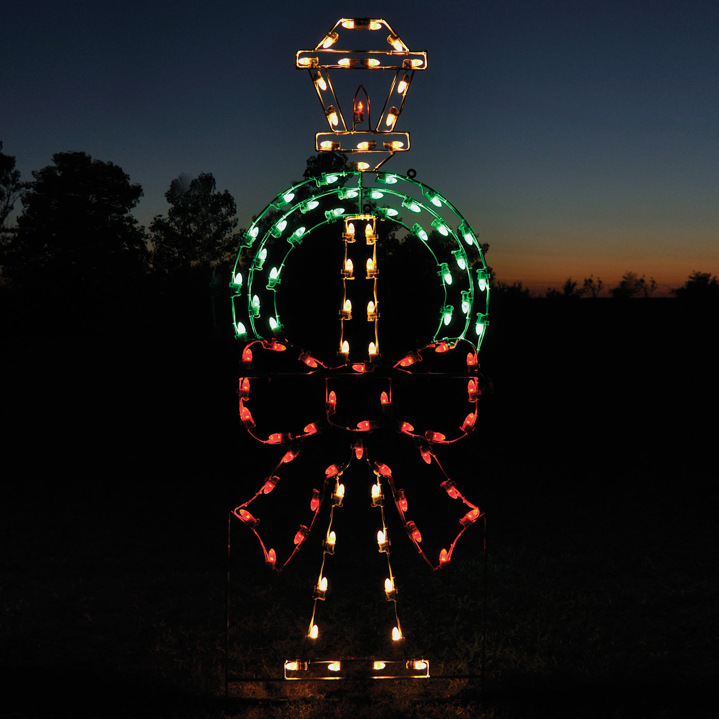 Outdoor Christmas Lamp Post Decoration — HolidayLights.com