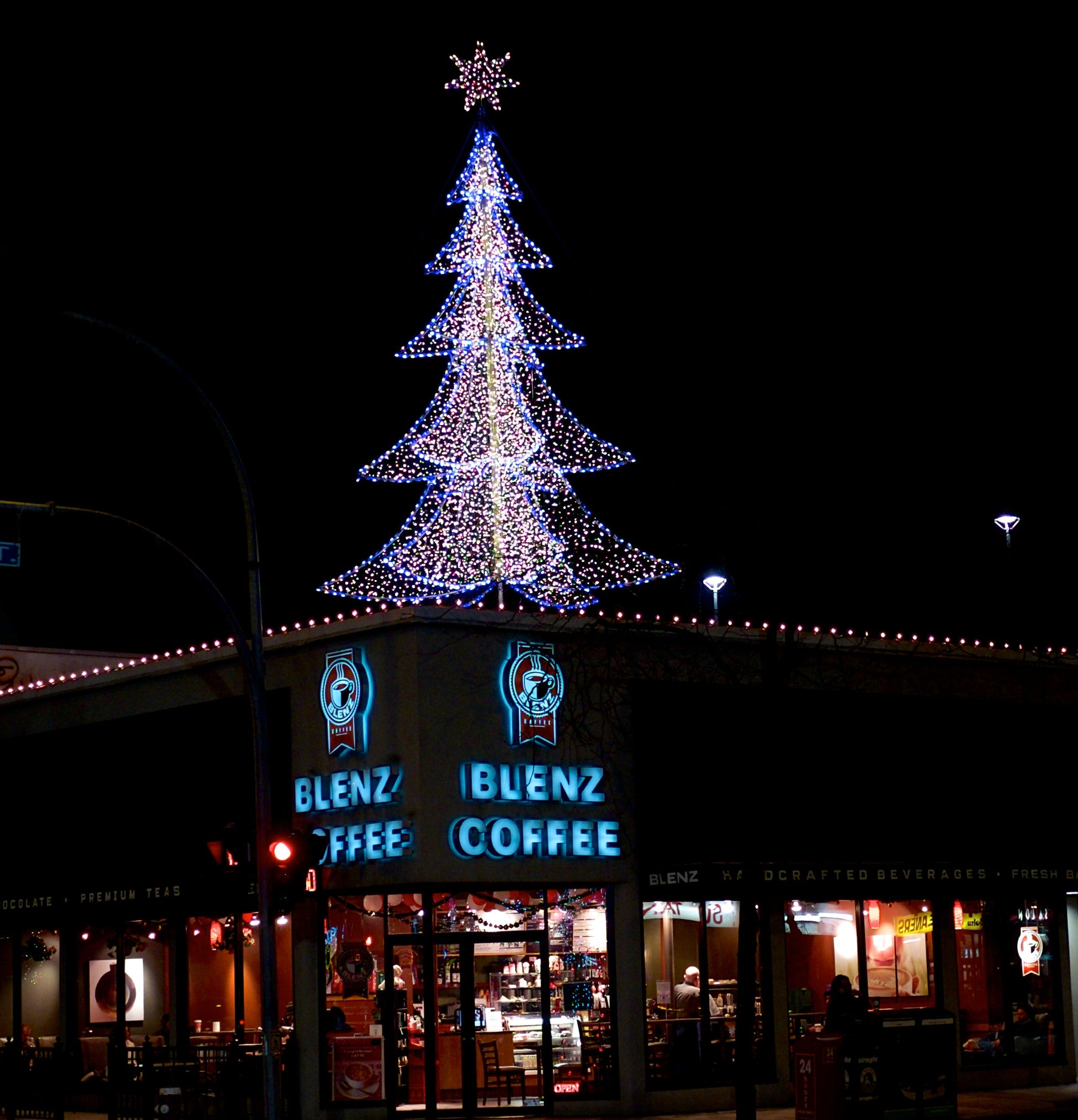 Custom Six-Sided LED Lit Christmas Tree — HolidayLights.com